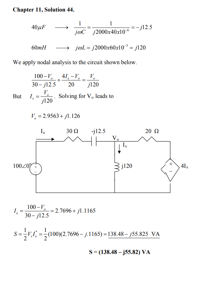 Solved Chapter 11, ﻿Solution | Chegg.com