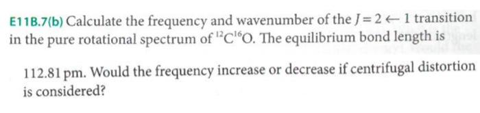 Solved E11B.7(b) Calculate the frequency and wavenumber of | Chegg.com