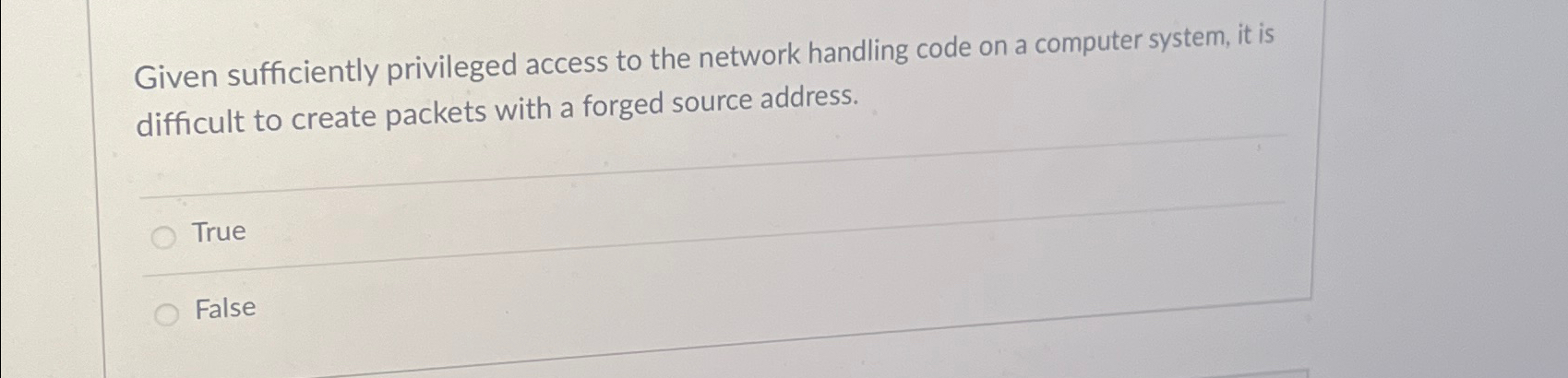 Solved Given sufficiently privileged access to the network | Chegg.com
