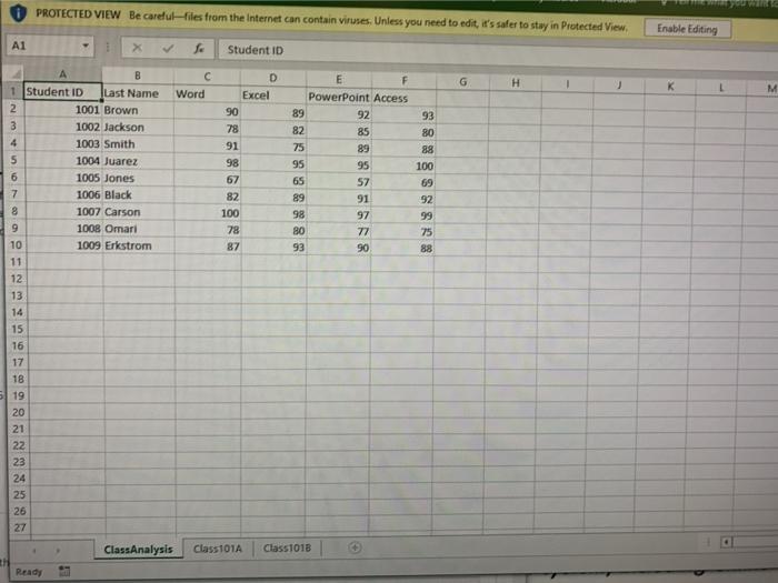Solved load le 1. Open the start file EX2016-Challenge | Chegg.com