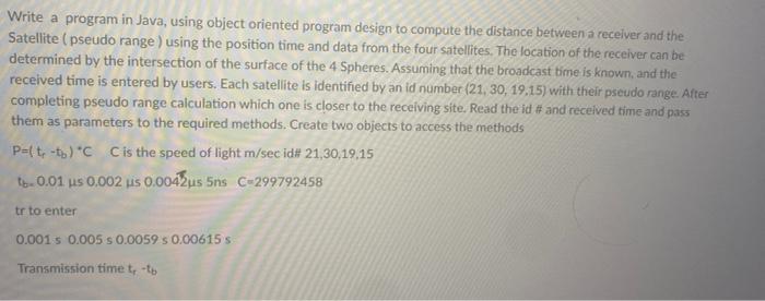 Solved Write a program in Java, using object oriented | Chegg.com