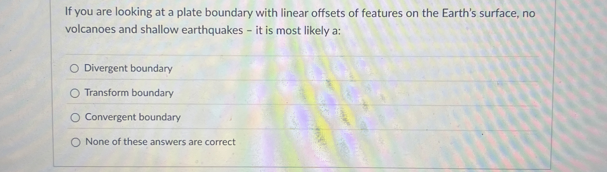 Solved Plate Tectonics helps explain all of the below, | Chegg.com