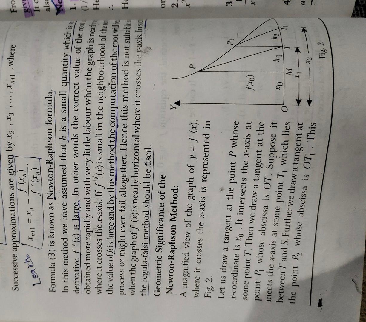 Solved Successive approximations are given by x2,x3,…,xn+1, | Chegg.com