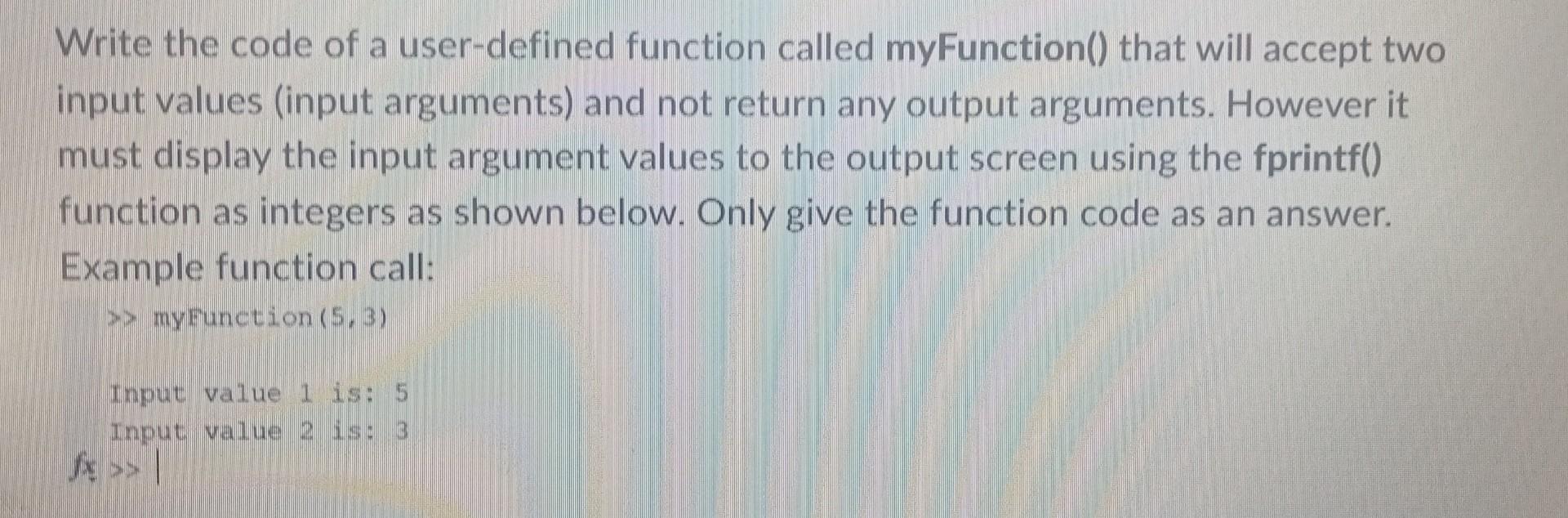 Solved Write the code of a user-defined function called | Chegg.com