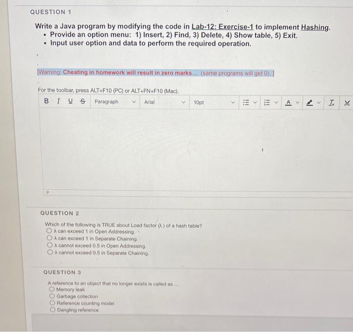 Solved Write A Java Program By Modifying The Code In Lab 12 4701