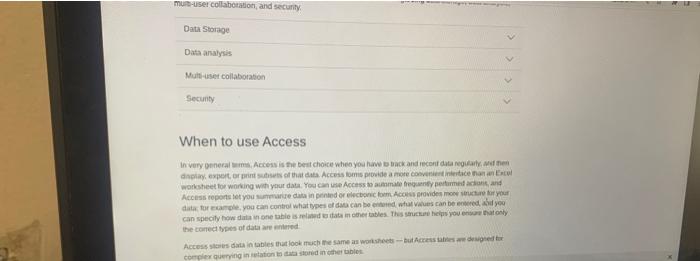 Solved 1. What have you learned about databases in general - | Chegg.com