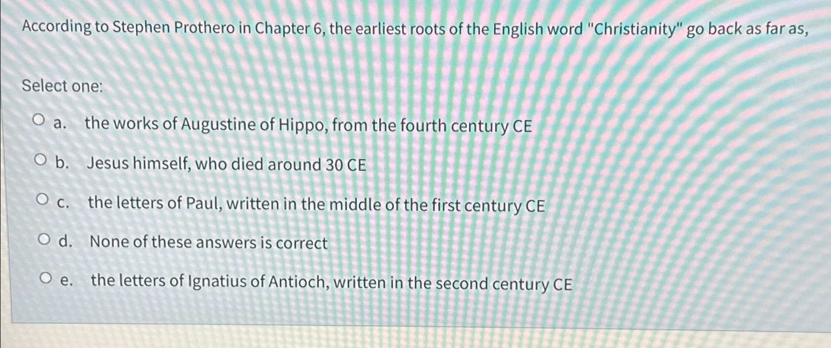 Solved According to Stephen Prothero in Chapter 6, ﻿the | Chegg.com