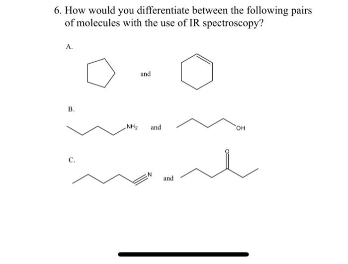 Solved 6. How would you differentiate between the following | Chegg.com