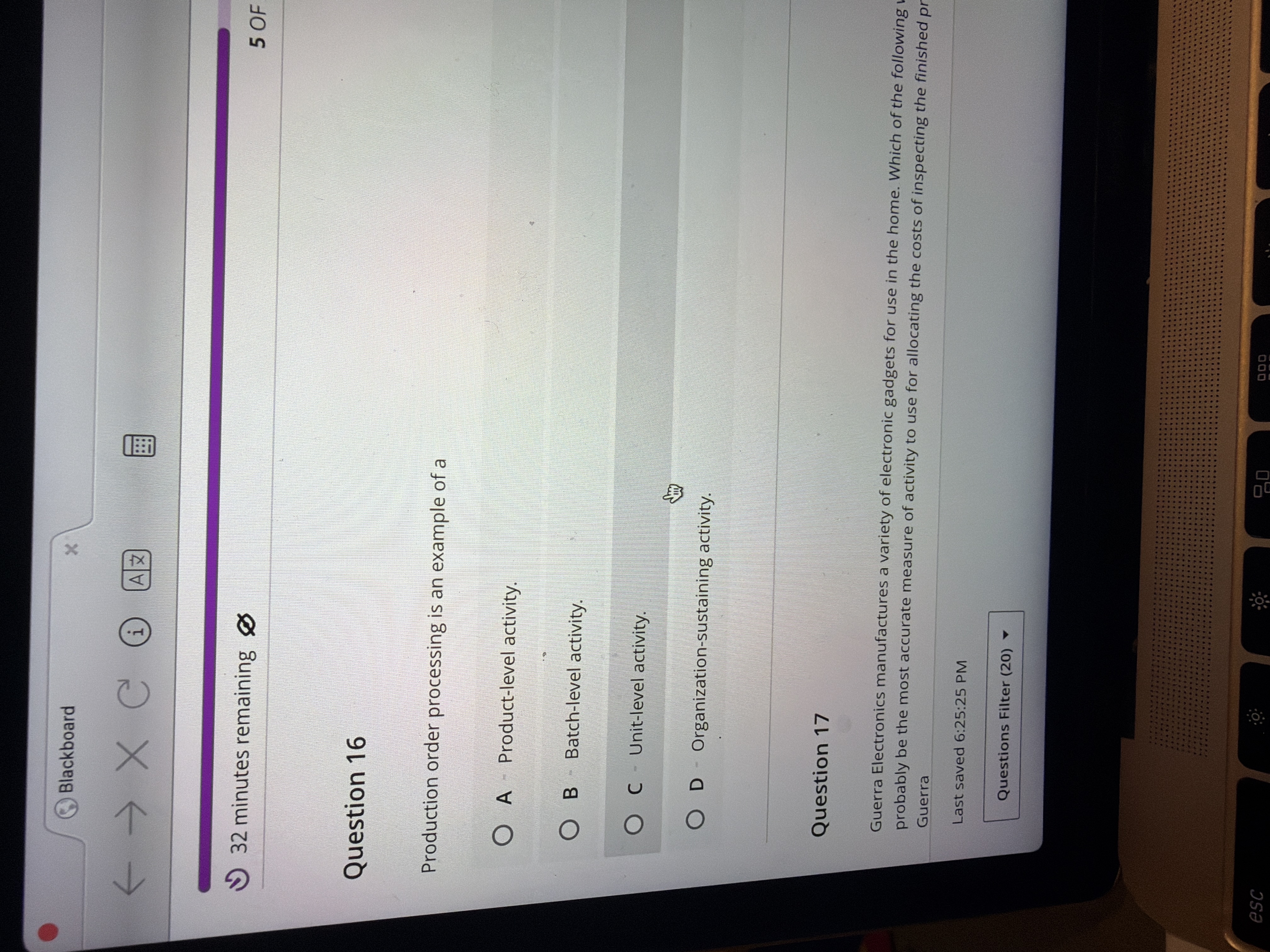 Solved Blackboard32 ﻿minutes remaining \( \varnothing \)5 | Chegg.com