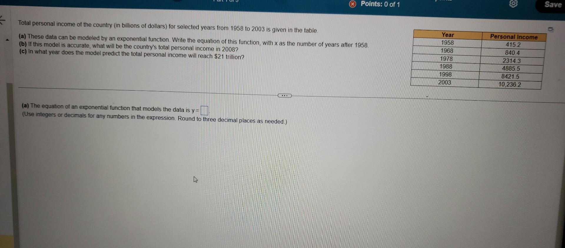 Solved please answer correctly. Round to three decimal | Chegg.com