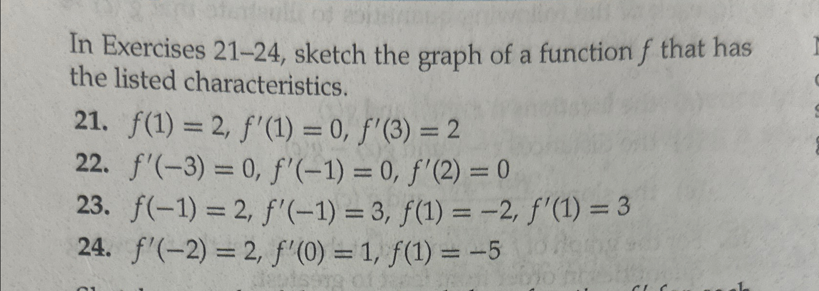 Solved In Exercises 21-24, ﻿sketch the graph of a function f | Chegg.com