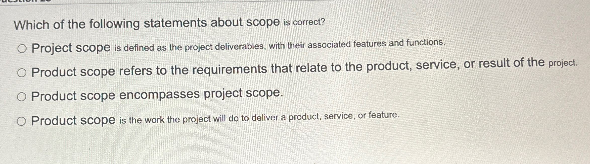Solved Which of the following statements about scope is | Chegg.com