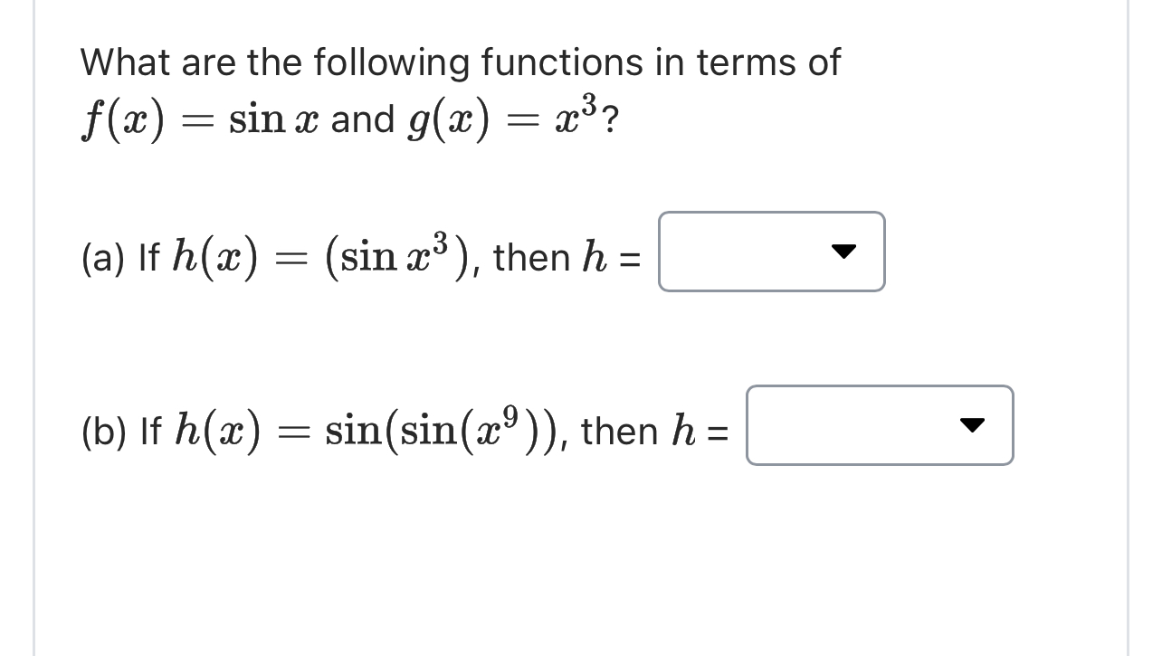 Solved What are the following functions in terms of | Chegg.com