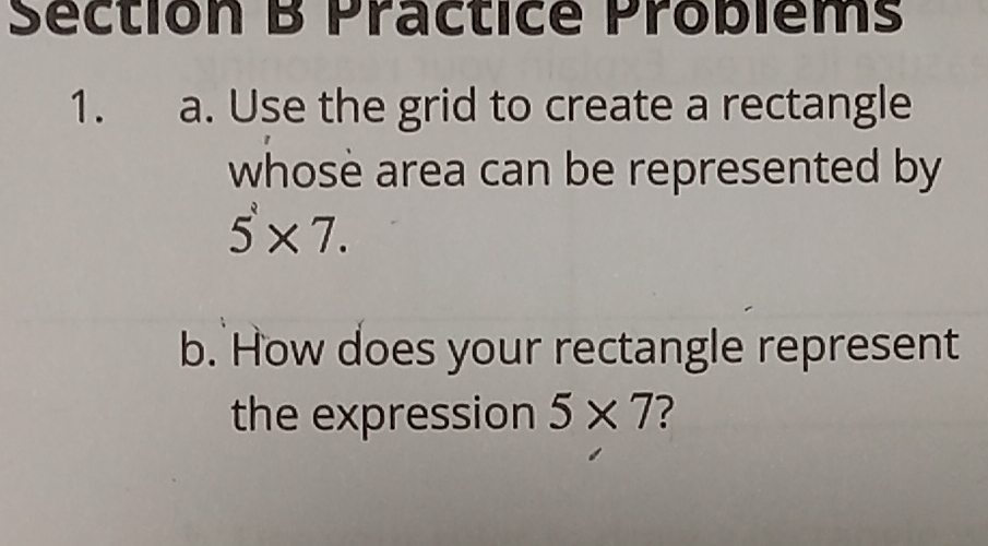 Solved a. ﻿Use the grid to create a rectangle whose area can | Chegg.com