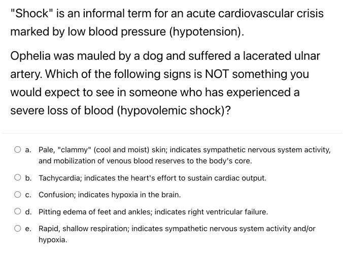 Solved Horatio's blood pressure at the brachial artery | Chegg.com