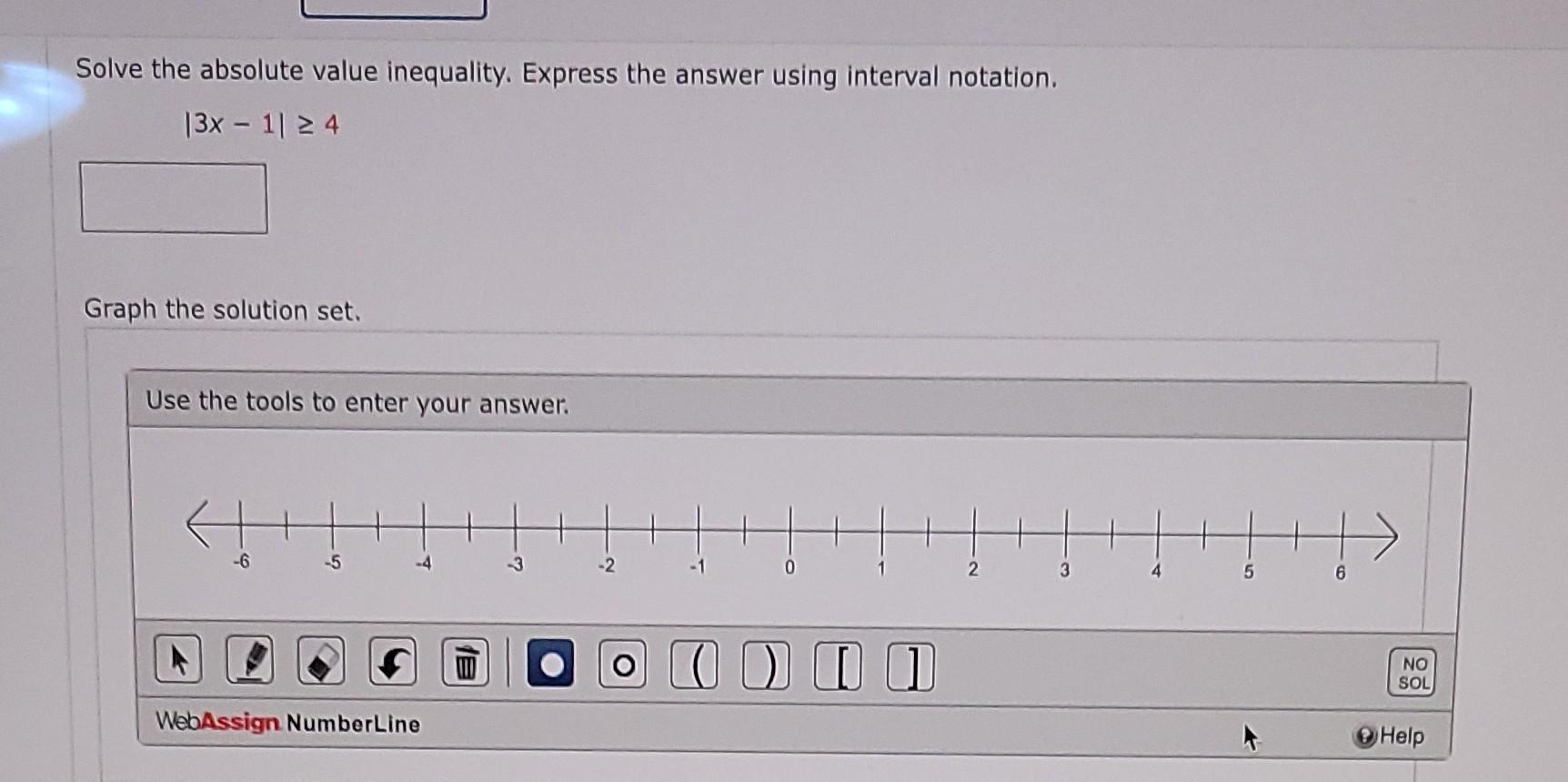 Solved Solve the absolute value inequality. Express the | Chegg.com