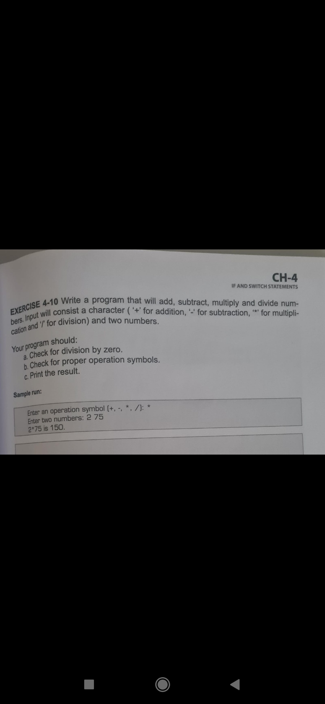 Solved write this c code with switch | Chegg.com