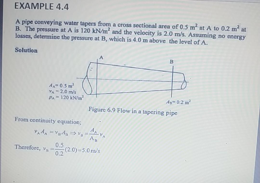 Solved Question 5 Water flows through a pipeline in figure | Chegg.com