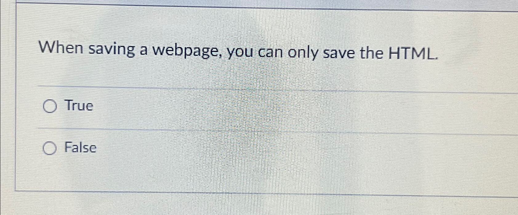 Solved When saving a webpage, you can only save the | Chegg.com