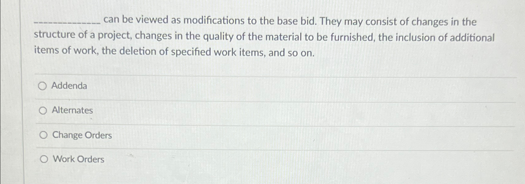 Solved can be viewed as modifications to the base bid. They | Chegg.com