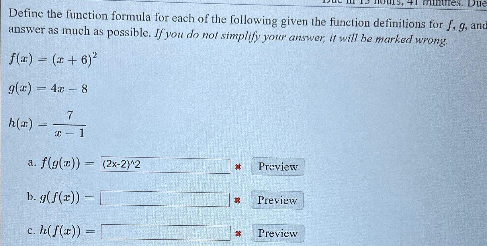 Solved Define the function formula for each of the following | Chegg.com