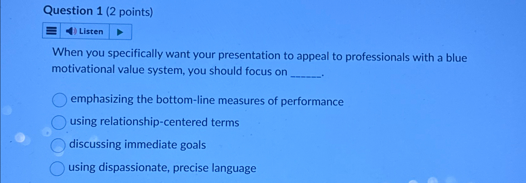 Solved Question 1 2 ﻿pointswhen You Specifically Want Your 