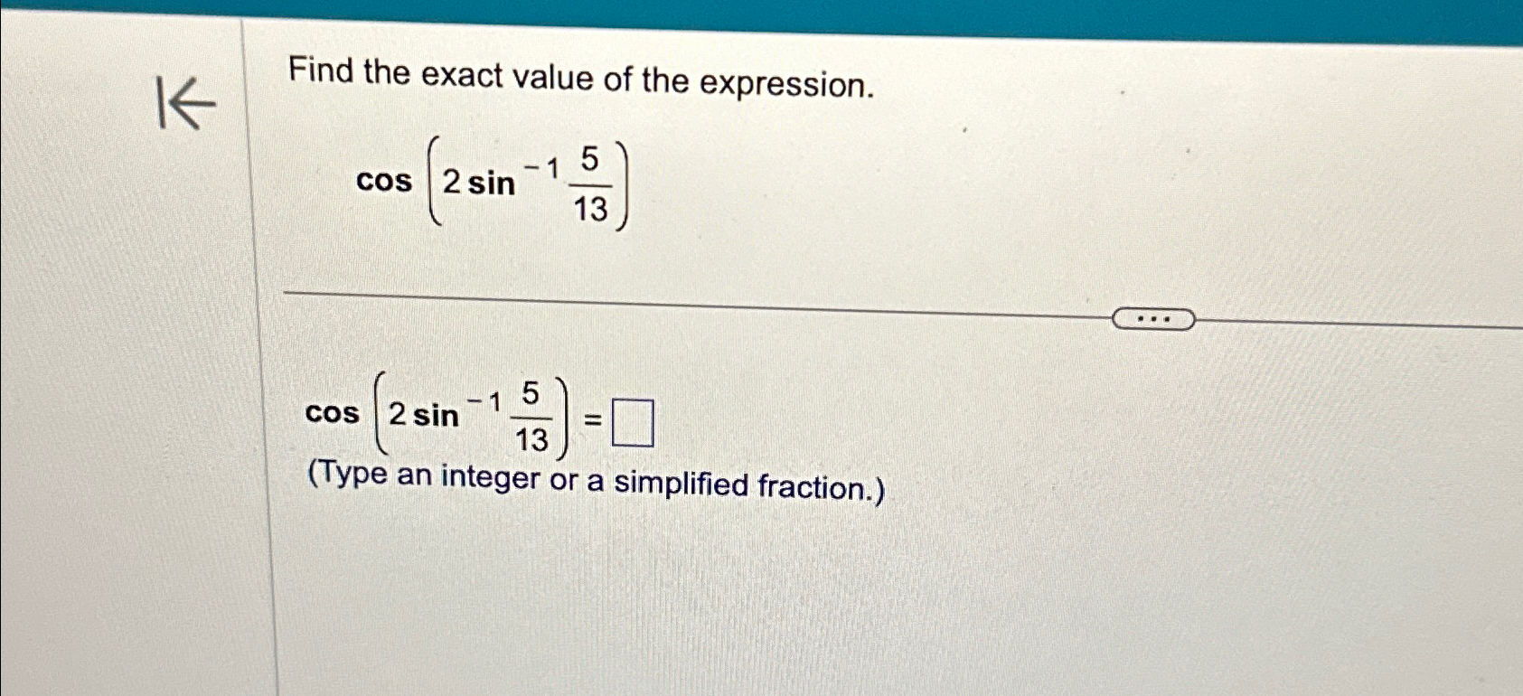 Solved Find the exact value of the | Chegg.com