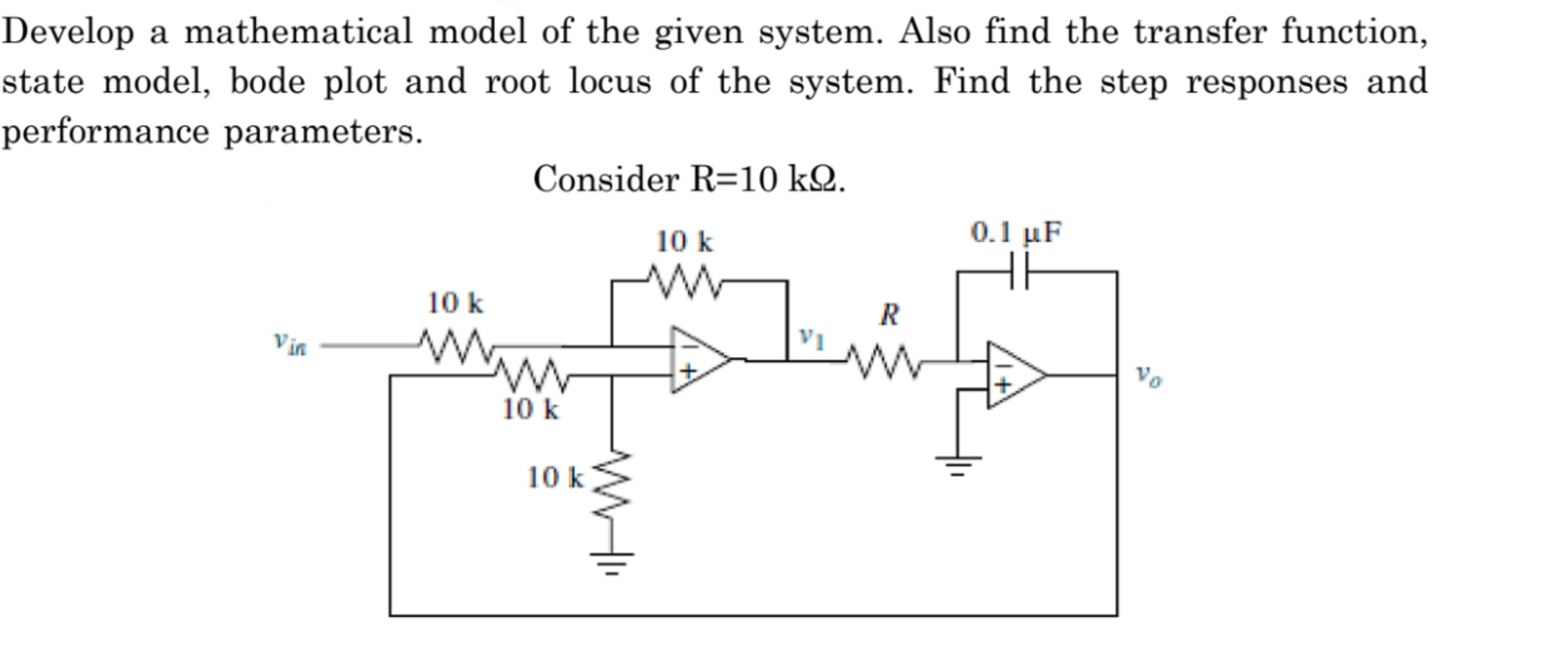 Solved Develop A Mathematical Model Of The Given System 0830