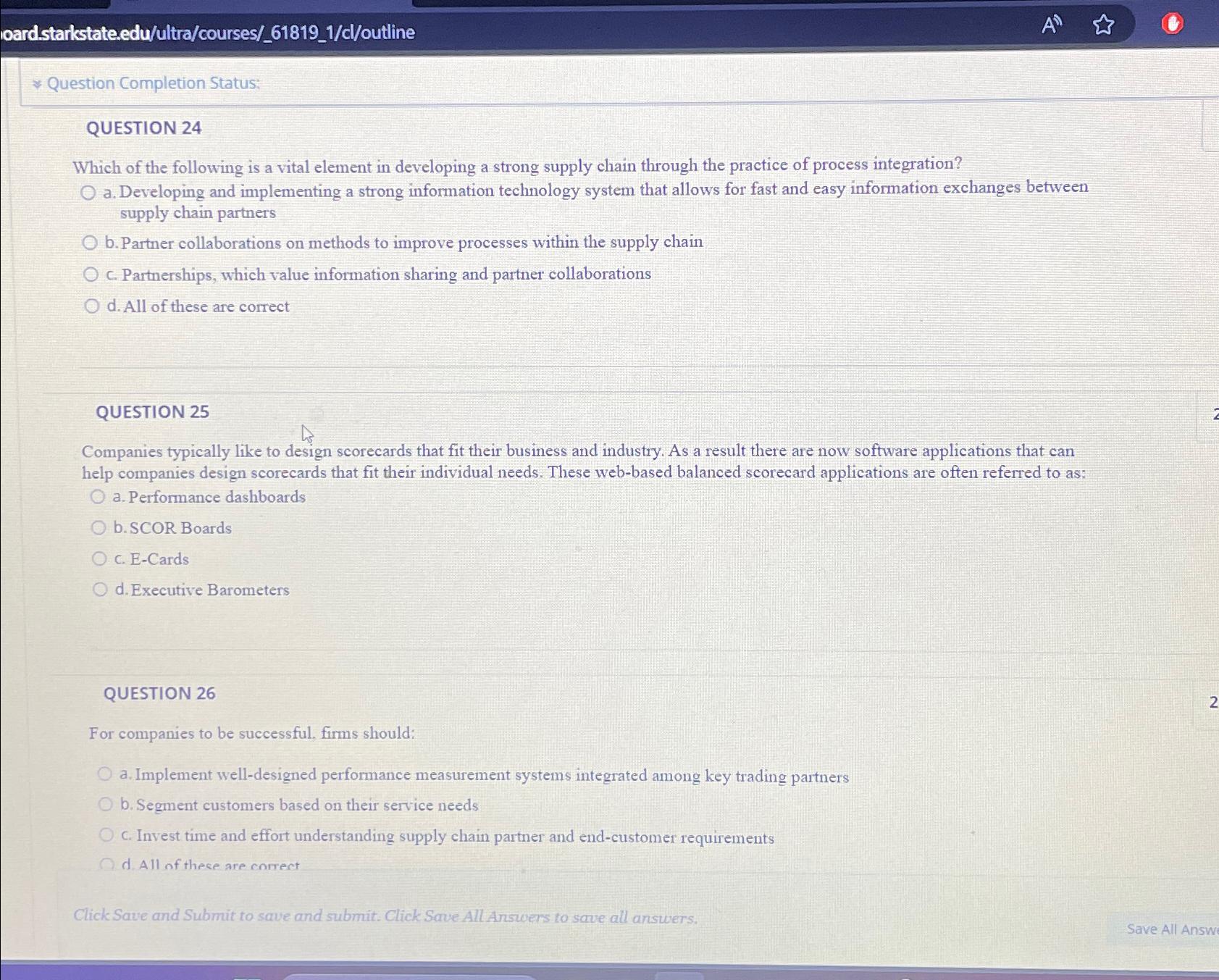 Solved Question Completion Status:QUESTION 24Which of the | Chegg.com