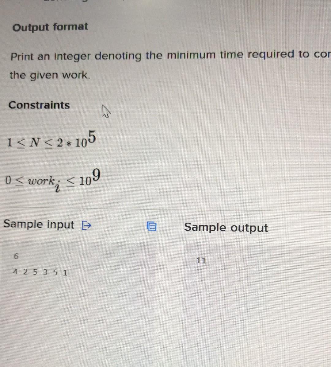 Solved Workload Given N workers g0 complete the work. Each | Chegg.com