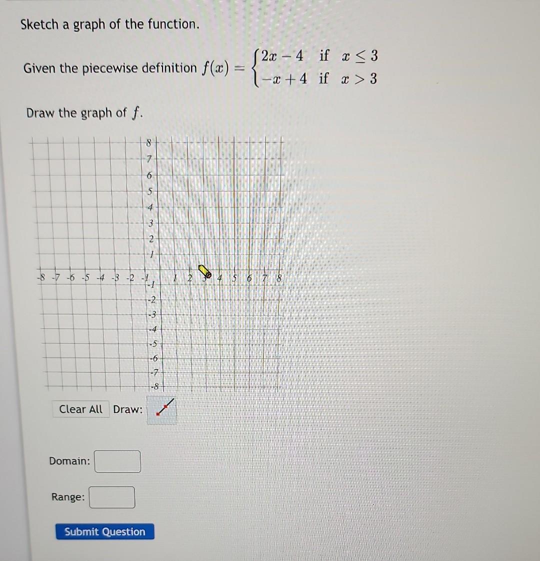 Solved Sketch a graph of the function. Given the piecewise | Chegg.com