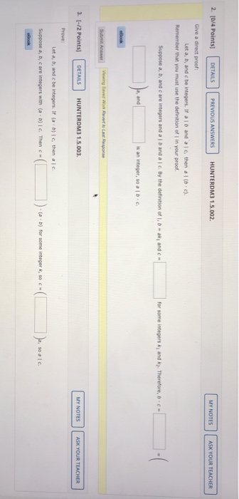Solved 2. (0/4 Points) DETAILS PREVIOUS ANSWERS HUNTERDM3 | Chegg.com Solved 2. (0/4 Points) DETAILS PREVIOUS ANSWERS HUNTERDM3 | Chegg.com