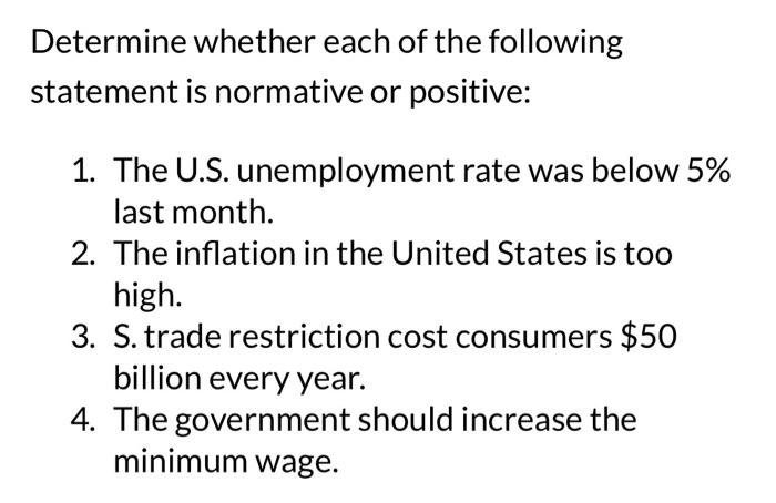Solved Determine whether each of the following statement is | Chegg.com