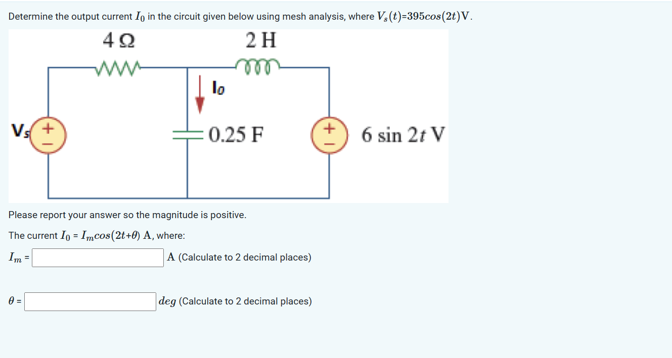 Solved Determine The Output Current I0 in The Circuit Given 2056