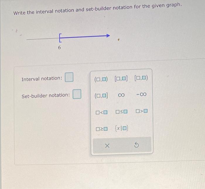 Solved Write the interval notation and set-builder notation | Chegg.com