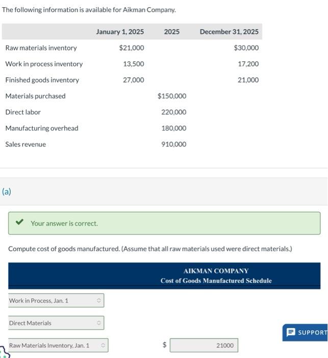 Solved Prepare an income statement through gross profit. | Chegg.com