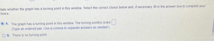 Solved Find an appropriate viewing window for the function, | Chegg.com