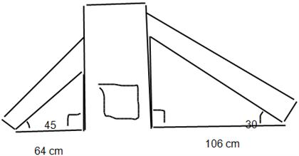 Solved A toddlers play ground has two slides on either side. | Chegg.com
