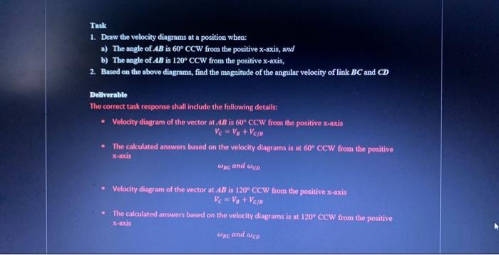 Solved Tank 1. Draw the velocity diagrams at a position | Chegg.com
