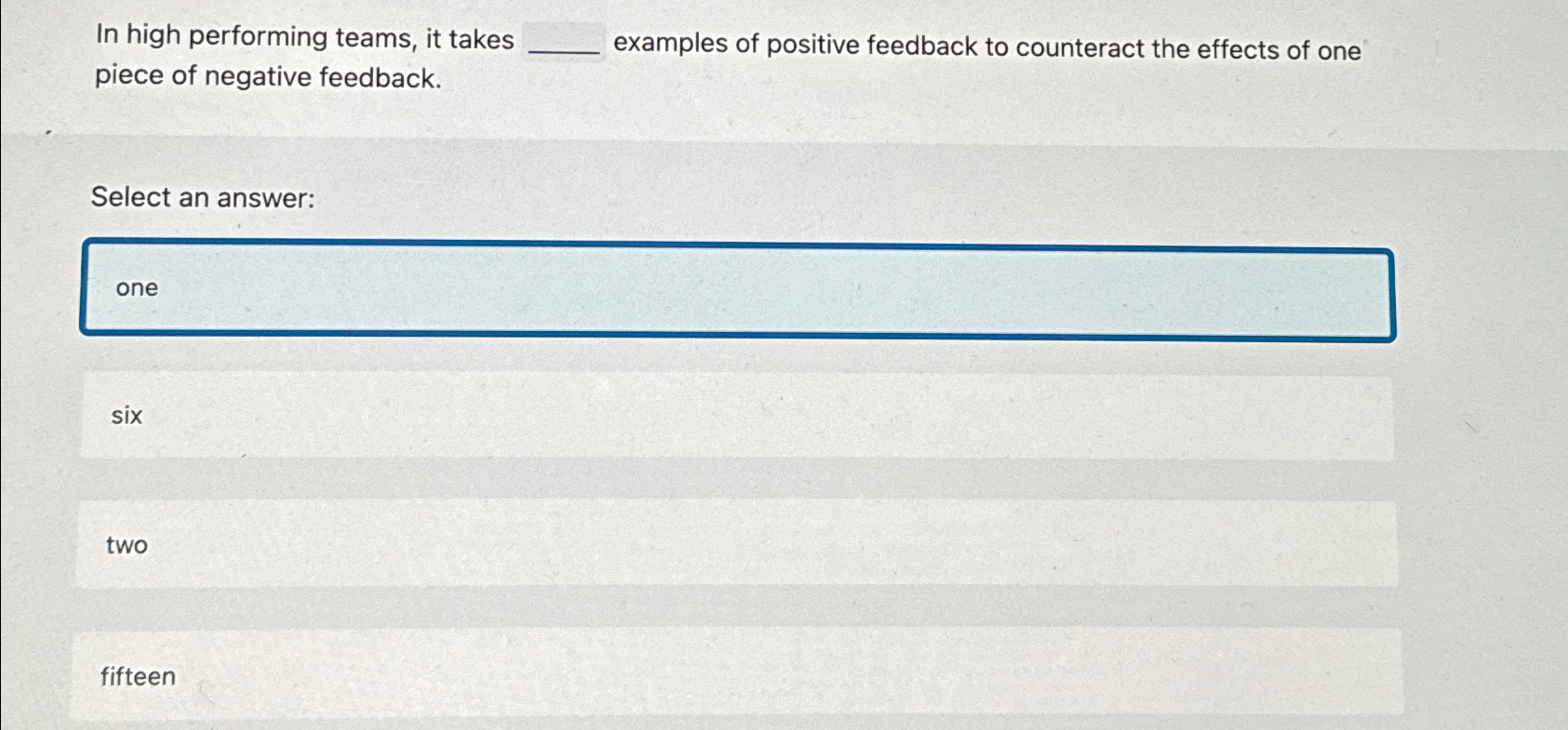 Solved In high performing teams, it takes examples of | Chegg.com