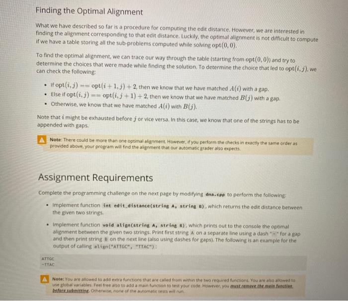 Solved Q1: DNA Sequence Alignment Overview Biologists assume | Chegg.com