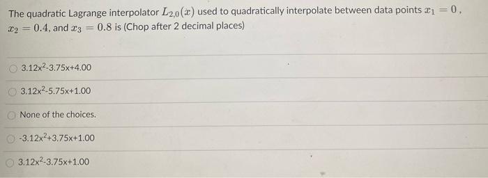 Solved Consider the following data table: - 2 = 0 6 0.4 | Chegg.com