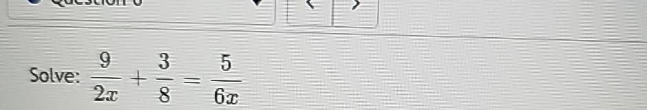 Solved Solve: 92x+38=56x | Chegg.com