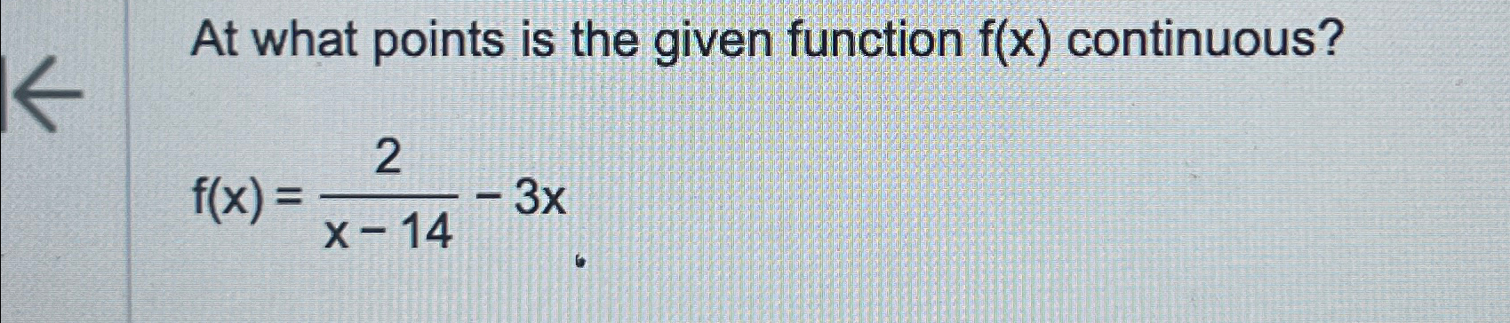 Solved At what points is the given function f(x) | Chegg.com