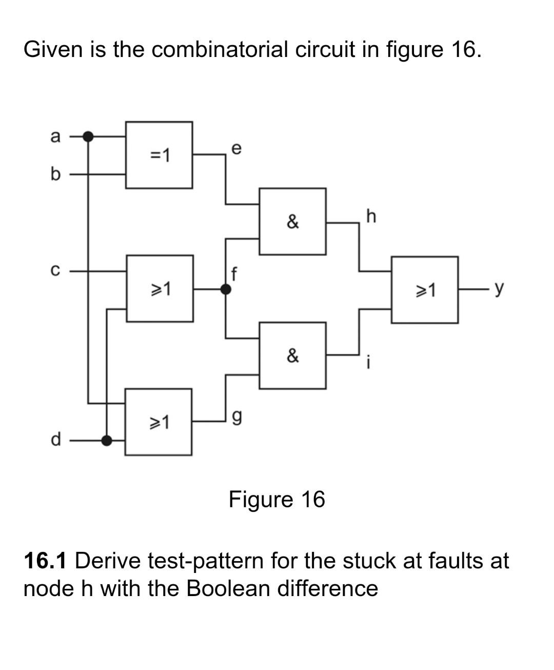 Solved Given is the combinatorial circuit in figure 16. | Chegg.com