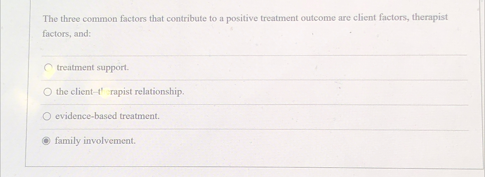 Solved The three common factors that contribute to a | Chegg.com