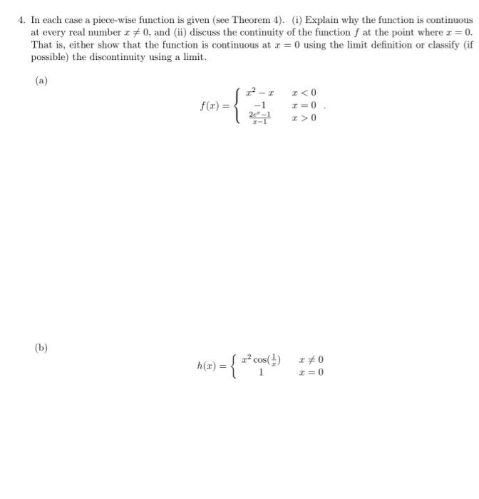 Solved 4. In each case a piece-wise function is given (see | Chegg.com