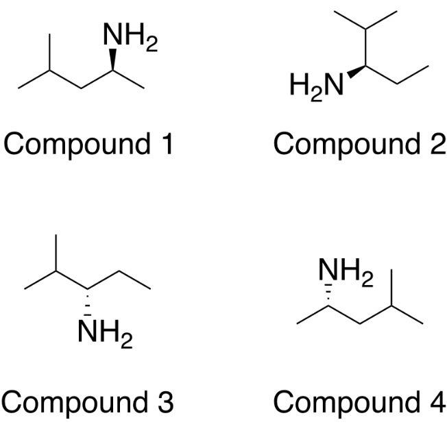 Solved NH2 H2N Compound 1 Compound 2 NH2 NH2 Compound 3 | Chegg.com