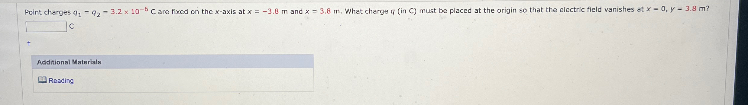 Solved Point charges q1=q2=3.2×10-6C ﻿are fixed on the | Chegg.com