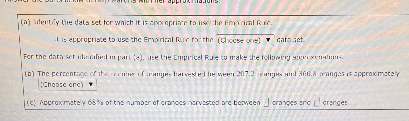 (a) ﻿Identify the data set for which it is | Chegg.com